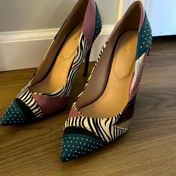 Aldo | Shoes | Aldo Multi Color Heels Size 9 | Poshmark